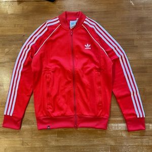 adidas | Pants | Adidas Primeblue Red Sst Track Suit | Poshmark